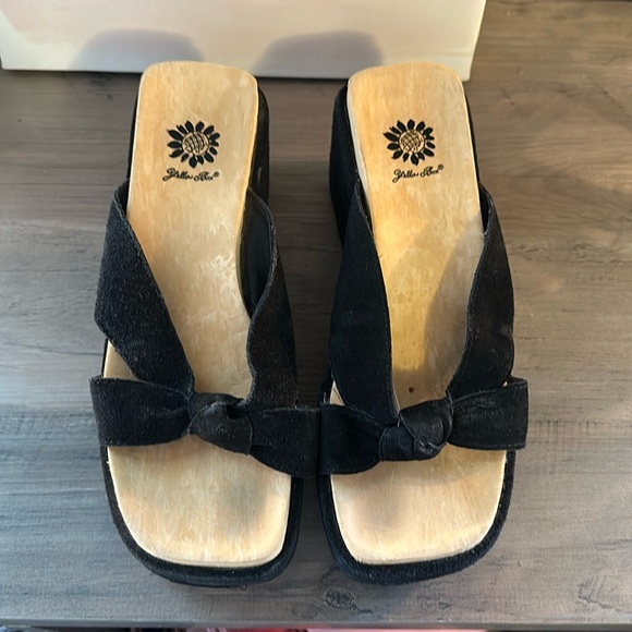 Yellow Box | Shoes | Y2k Yellow Box Wedge Sandals | Poshmark